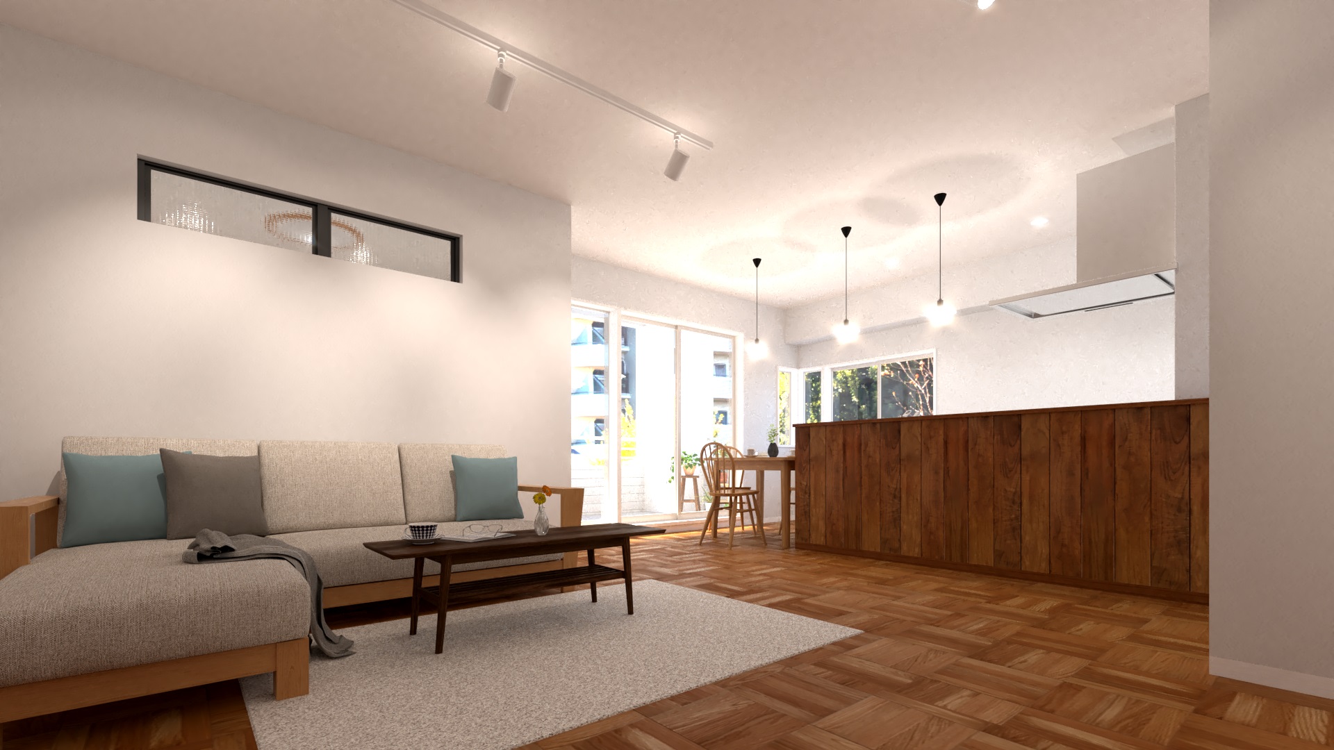 ～神奈川県藤沢市3LDKマンション～フルリノベーション～3Dパース提案事例 - 東京・千葉・神奈川のリフォームならアスプリード株式会社