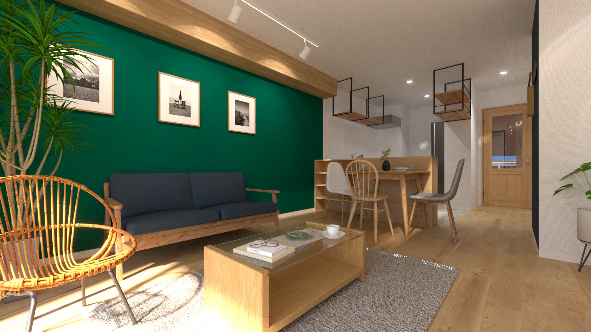 ～中央区3LDKマンション～リノベーション～3Dパース提案事例 - 東京・千葉・神奈川のリフォームならアスプリード株式会社